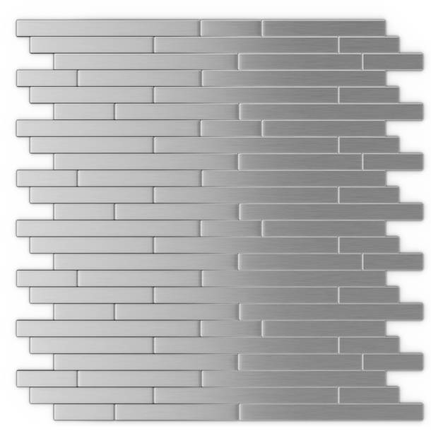 Speed tiles 11.3'' W x 11.3'' L Metal Peel and Stick Mosaic Tile ...