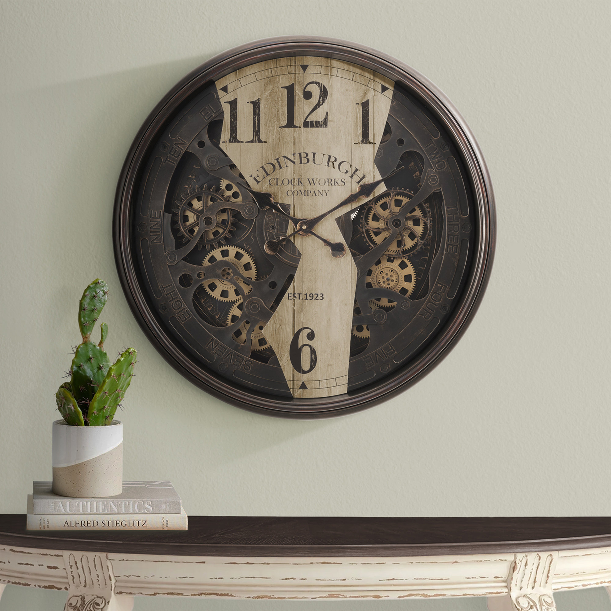 Trent Austin Design Clocks, 30" Round, Wall Clock, Gear Mechanism ...
