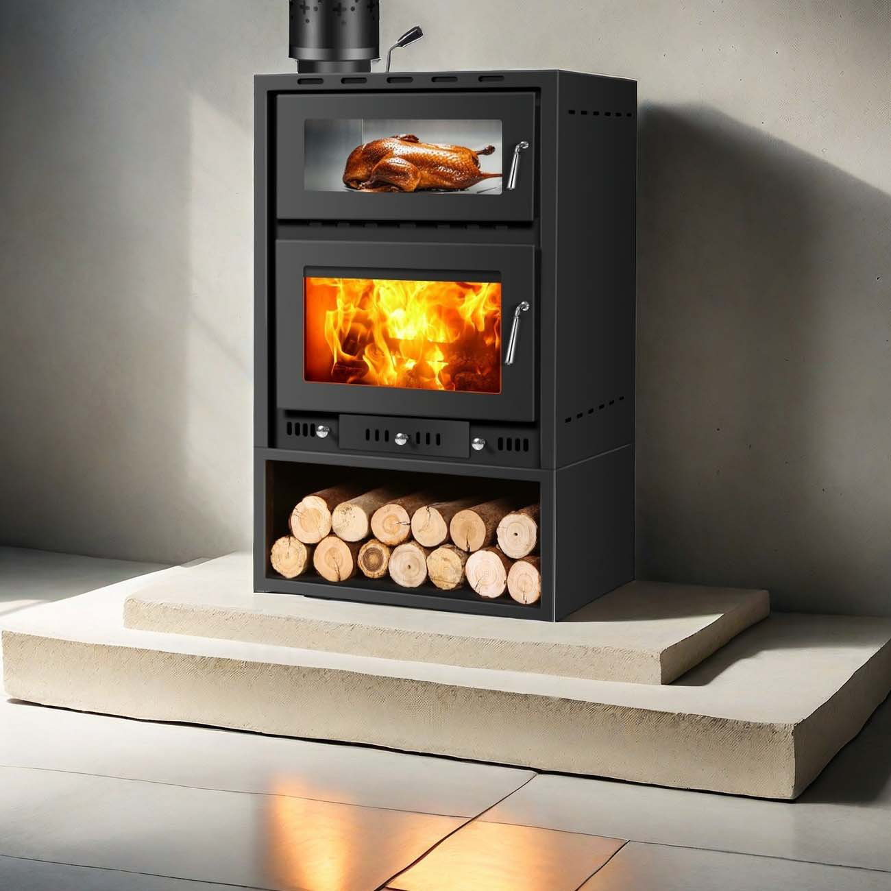 Hart Enjoy life Domestic indoor stove with oven in winter | Wayfair