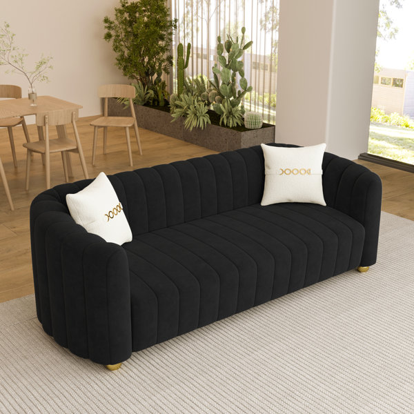 Mercer41 Beonica 83.46'' Velvet Sofa | Wayfair