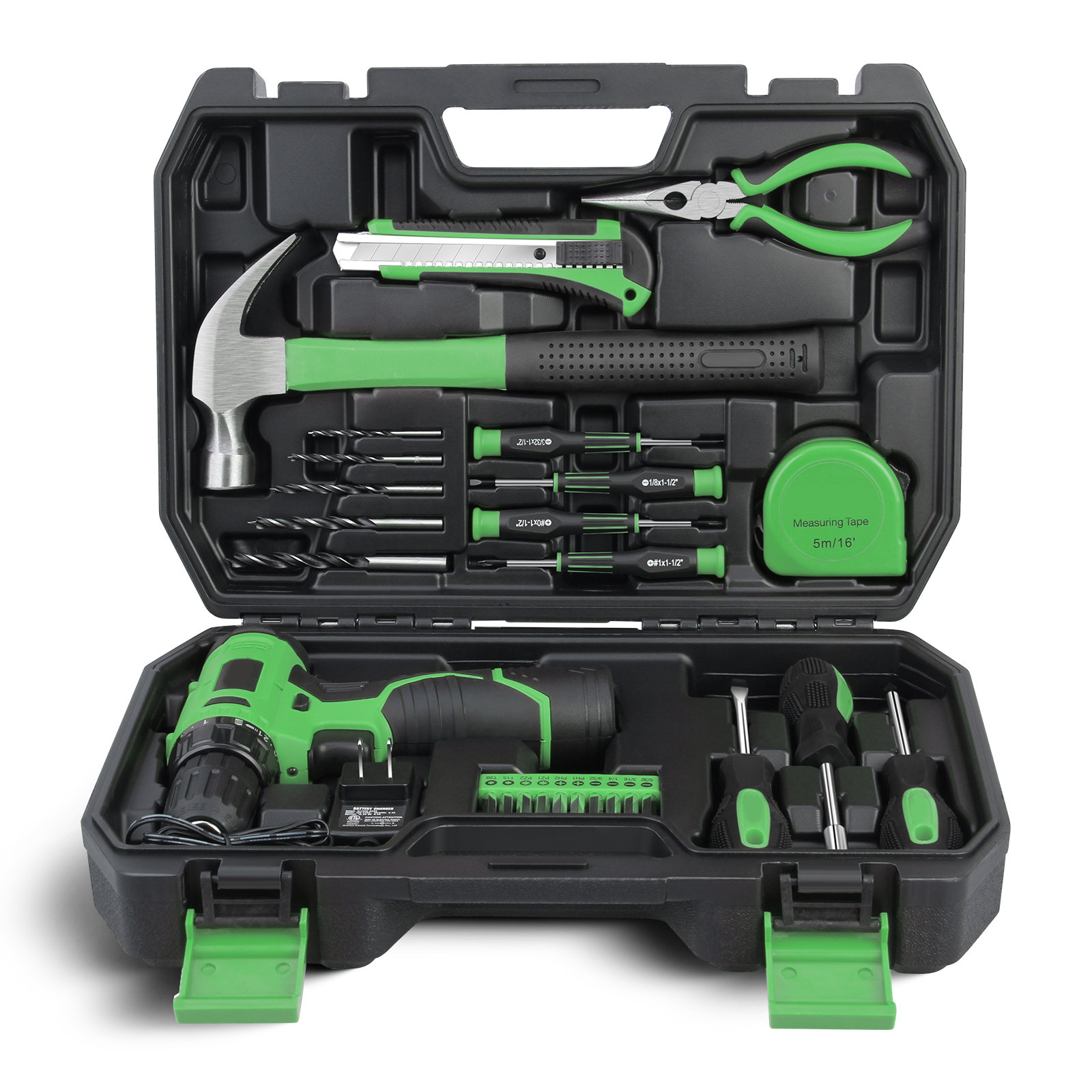 17 Stories 27Pcs 12V 1300Mah Cordless Drill Set, Household Tool Kit ...