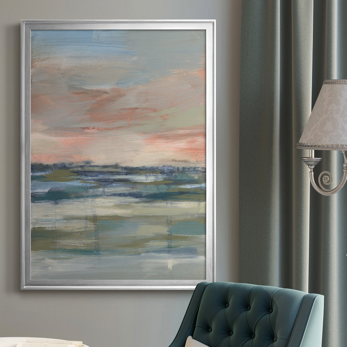 Orren Ellis Vast Marsh II Premium Framed Canvas - Ready To Hang ...