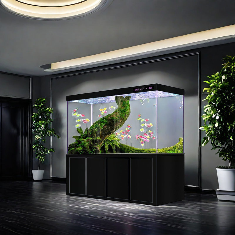 Lingxis Modern Minimalist Rectangular Eco Aquarium Tank | Wayfair