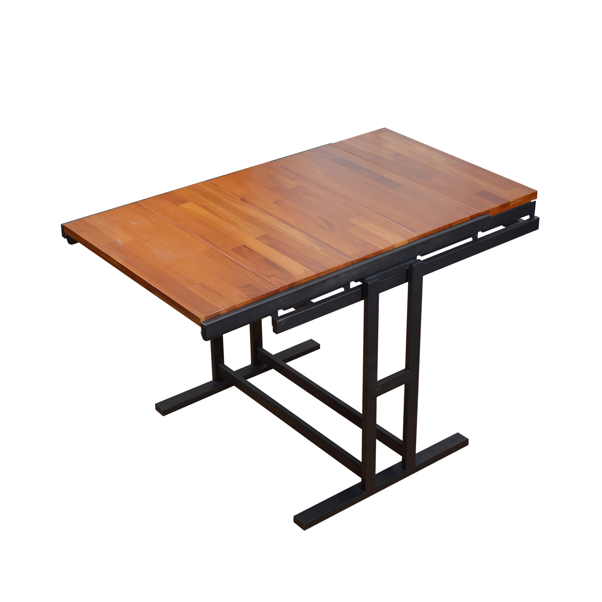 George Oliver Medium-Size Rubber Wood Multifunction Convertible Dining ...