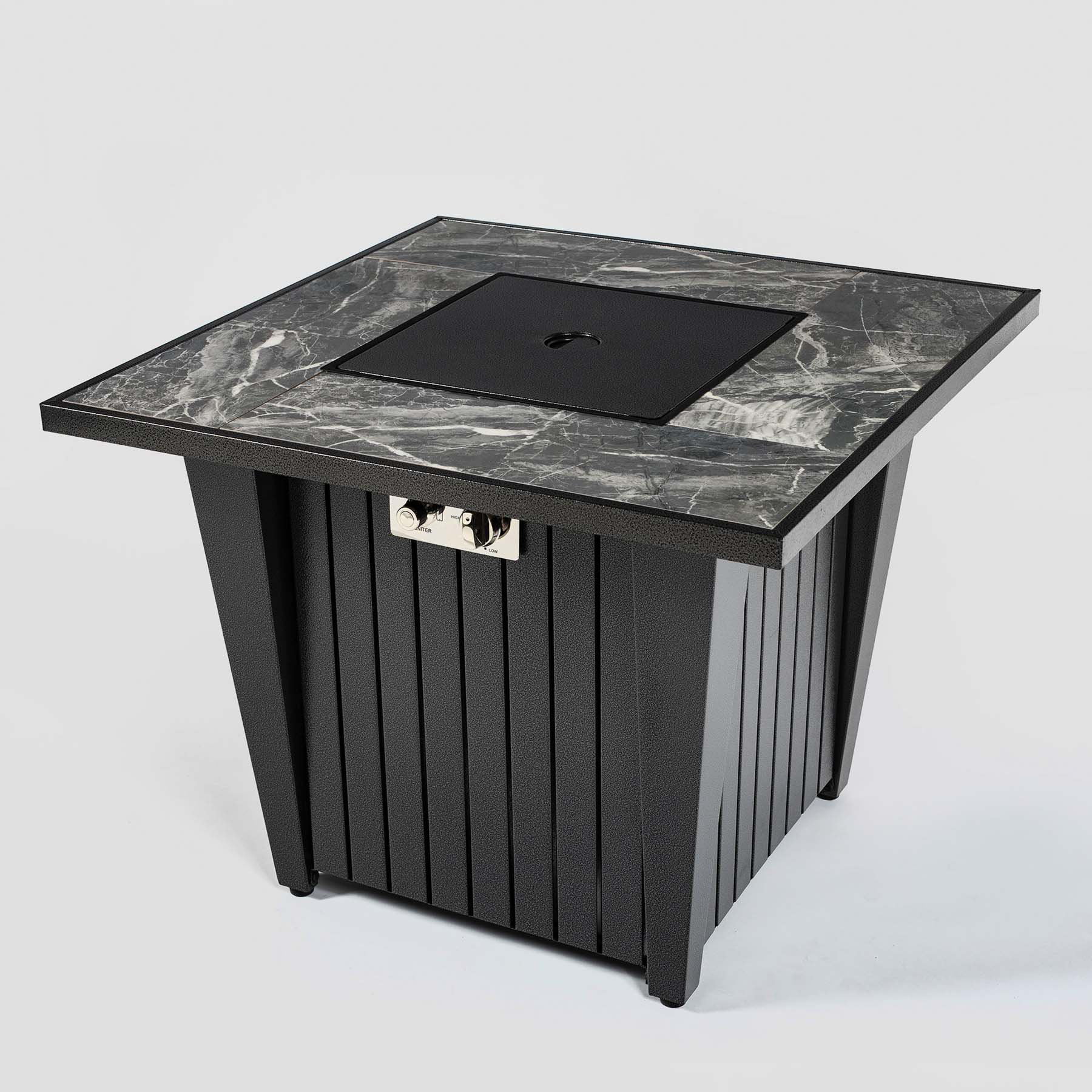 Brayden Studio® Ciersten 24.8'' H x 32'' W Steel Outdoor Fire Pit Table ...