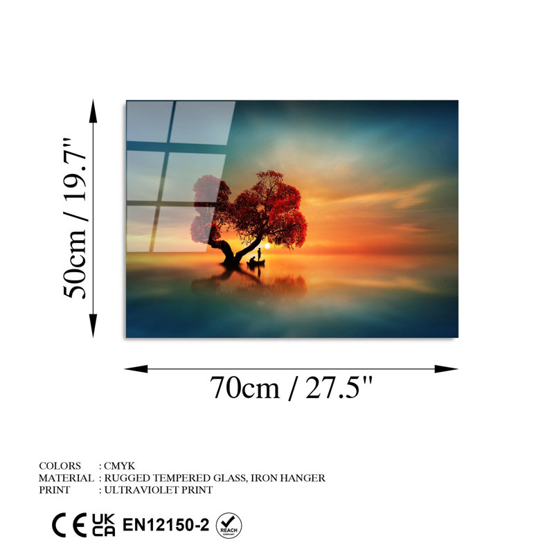 Latitude Run® Print on Glass | Wayfair