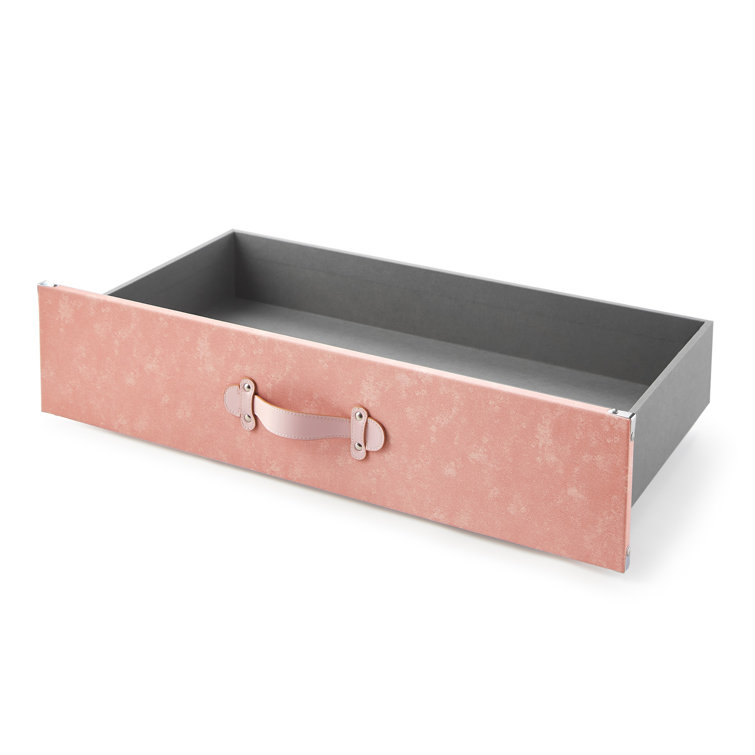 DormCo Texture Underbed Storage Bin with Wheels - Jeans Pink - Wayfair ...