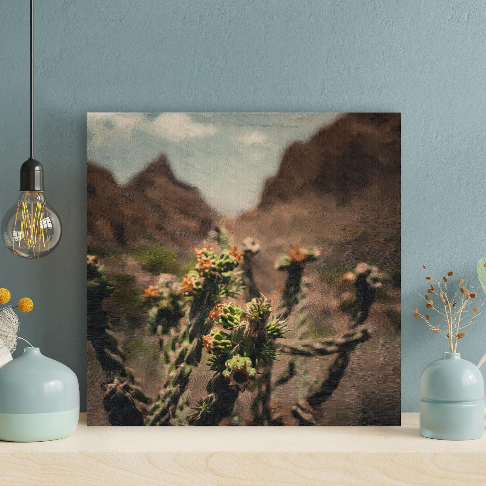 Foundry Select Green Cactus 49 - 1 Piece Square Graphic Art Print On ...