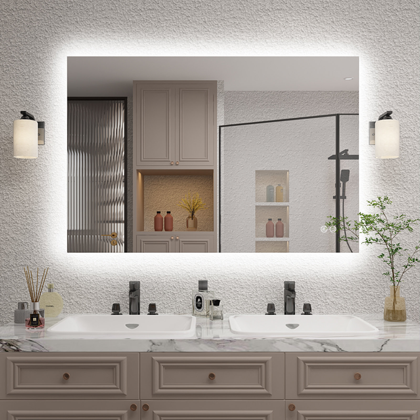 Ivy Bronx Miroir de salle de bain mural Molly et Commentaires - Wayfair ...