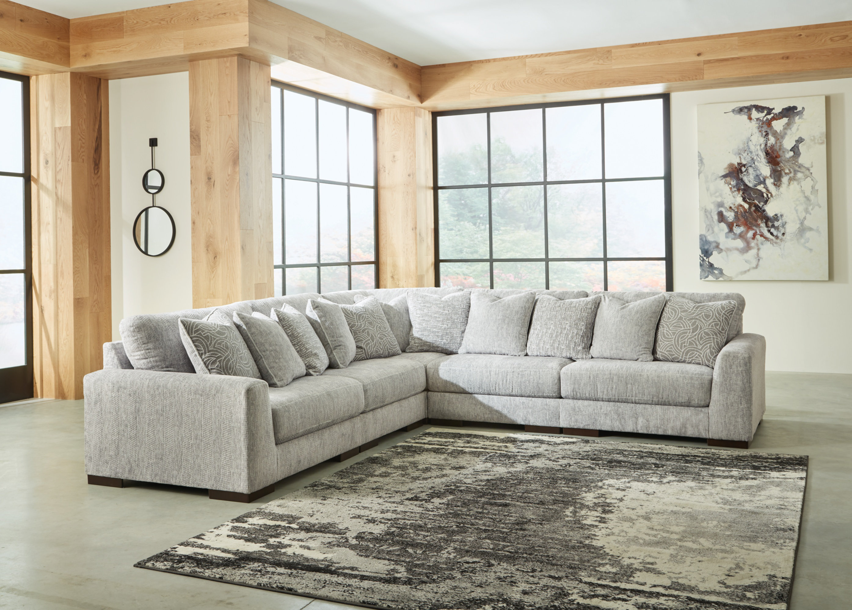 Ebern Designs Jacilynn 5 - Piece Upholstered Sectional - Wayfair Canada