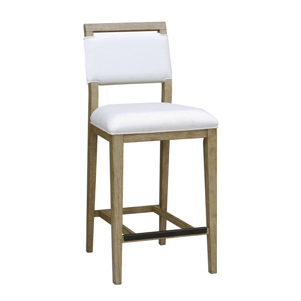 Scott Living Catalina Upholstered 31'' Armless Counter Stool with Solid ...