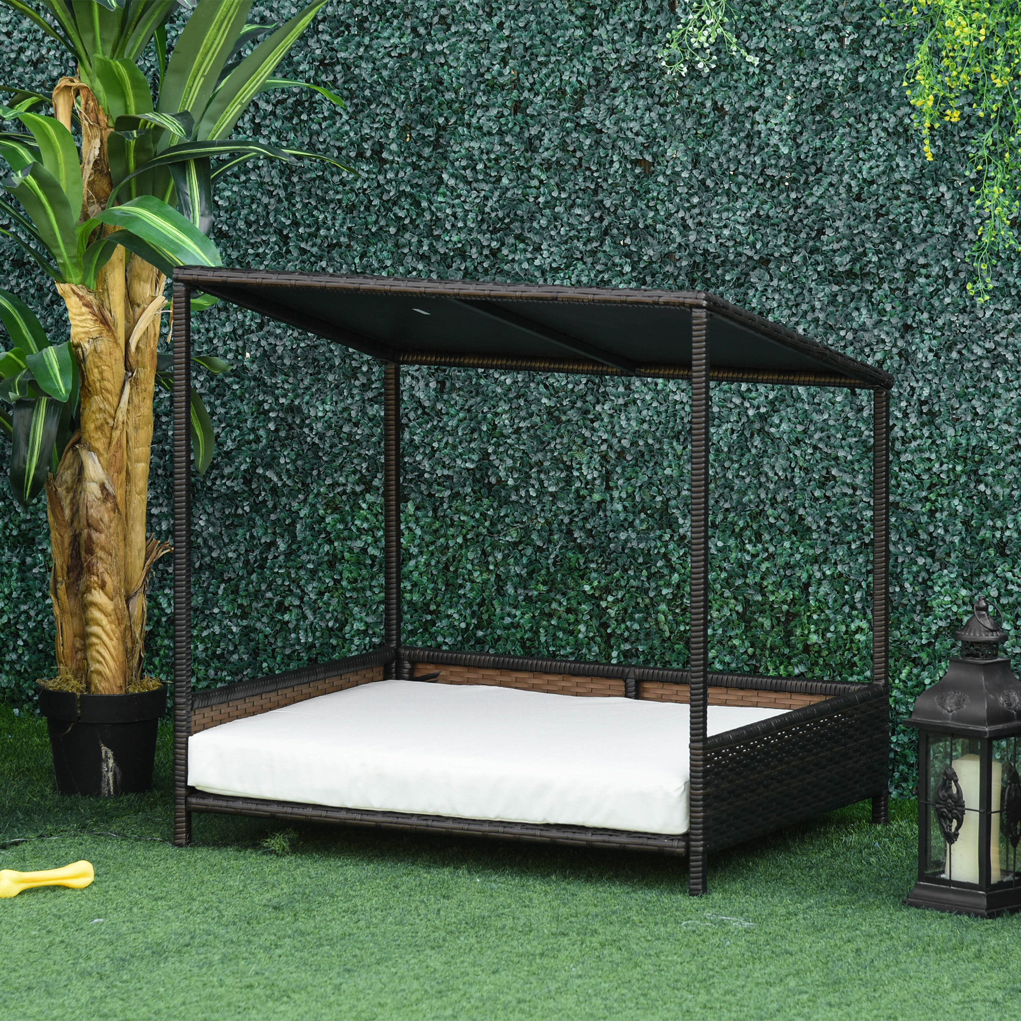 Archie & Oscar™ Kirklin Brown Metal Dog House & Reviews | Wayfair