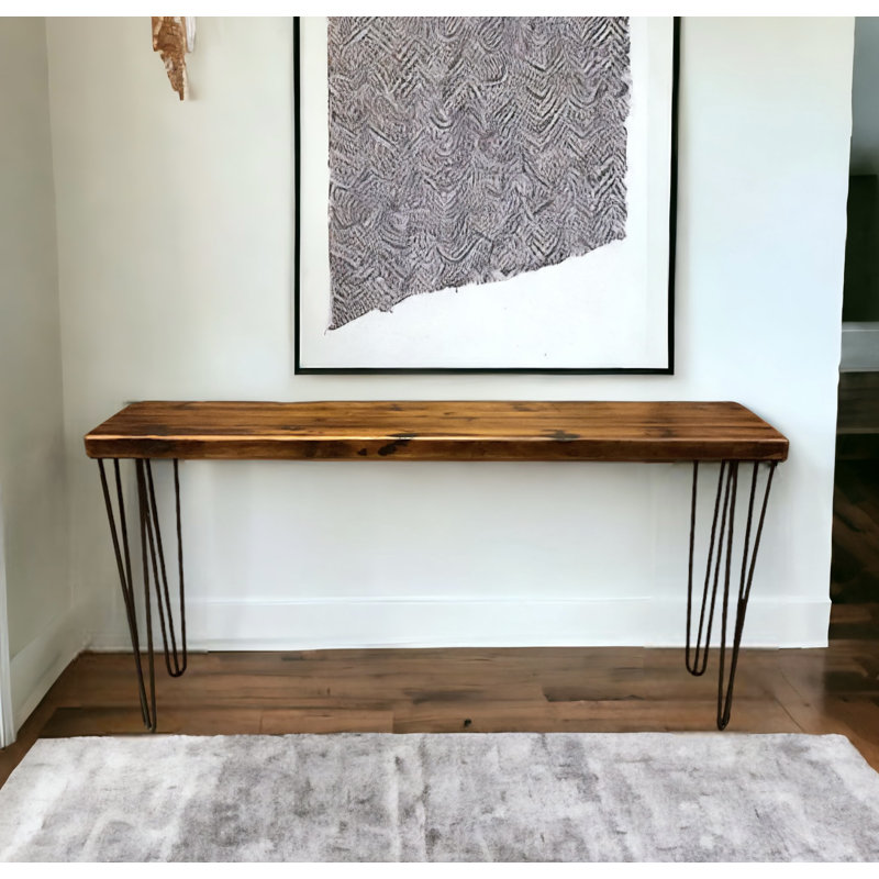 Heirloum(tm) Reclaimed Wood Entry/Console Table with Hairpin Legs | Wayfair