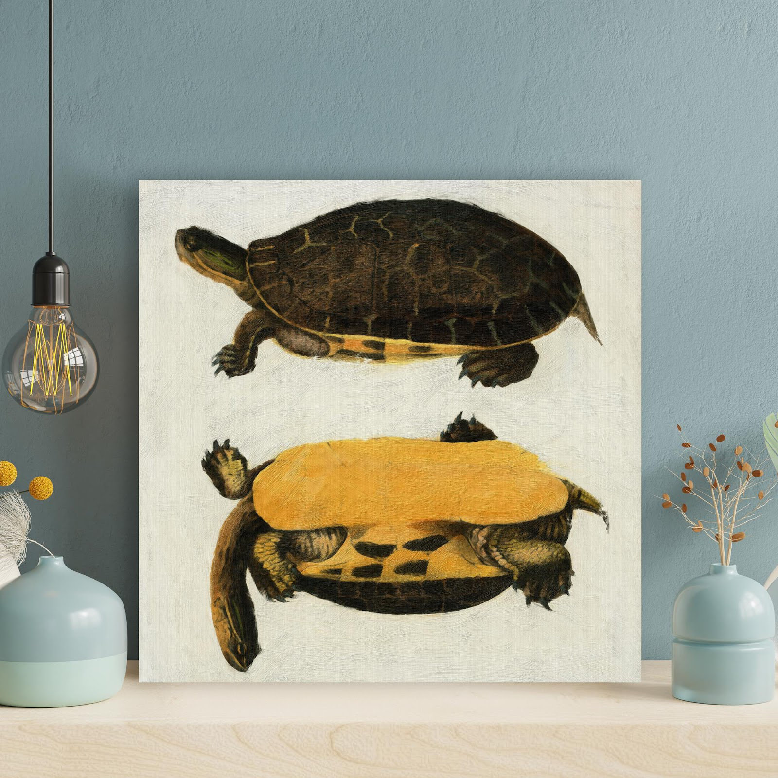 Bayou Breeze The Upside Down A Turtle - 1 Piece Square Graphic Art ...