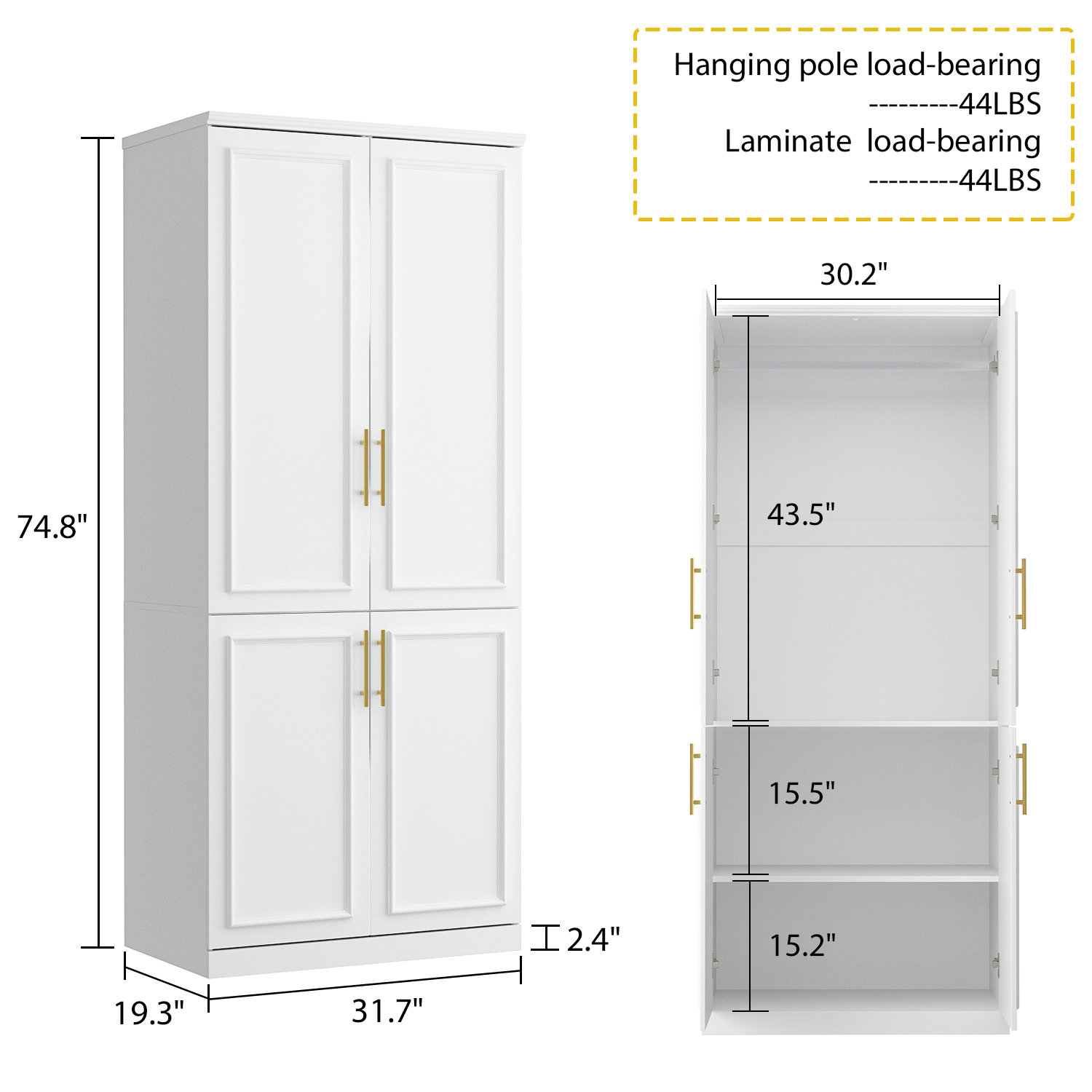 Latitude Run® Mayhue Armoire & Reviews | Wayfair