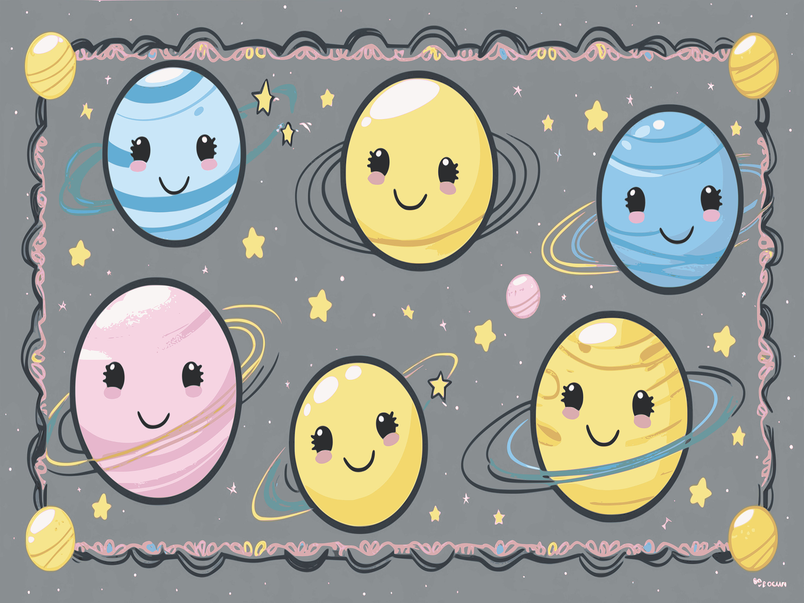 Zoomie Kids Space Planets Astronauts Kids Rug - Wayfair Canada
