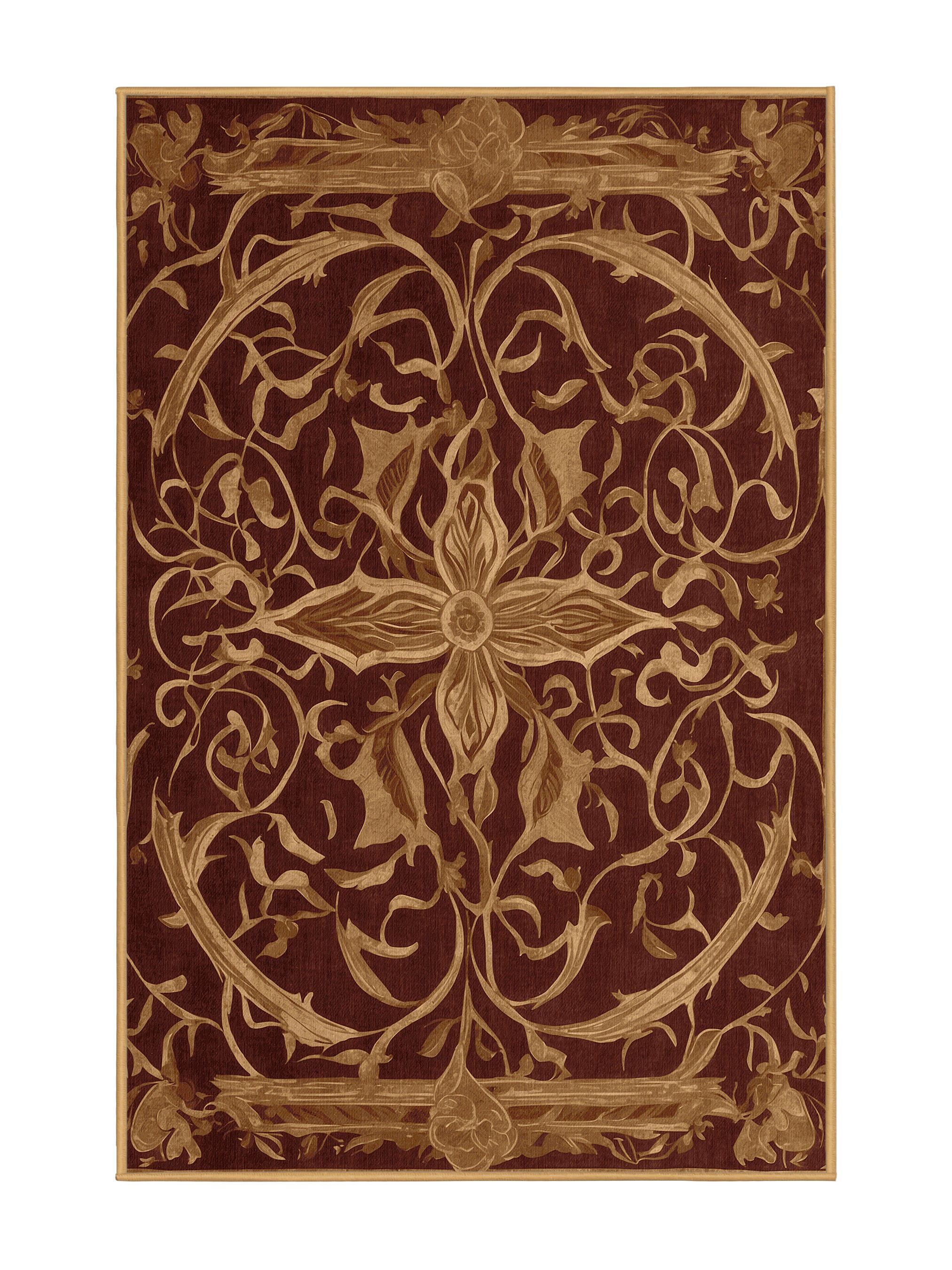Charlton Home® Mythic Labyrinth Rug | Wayfair