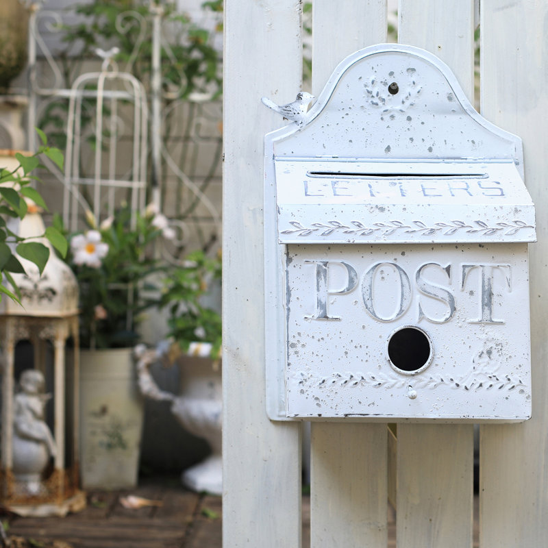 All Chic Shabby Vintage Wall Maunted Mailboxes & Reviews | Wayfair