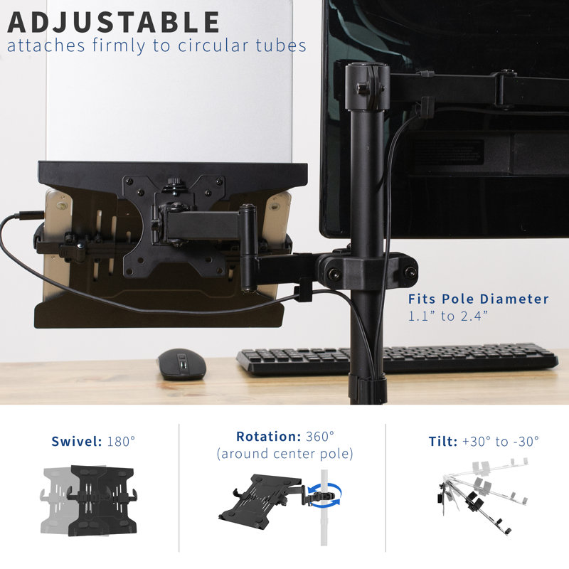 VIvo Pole Mount Laptop Holder | Wayfair