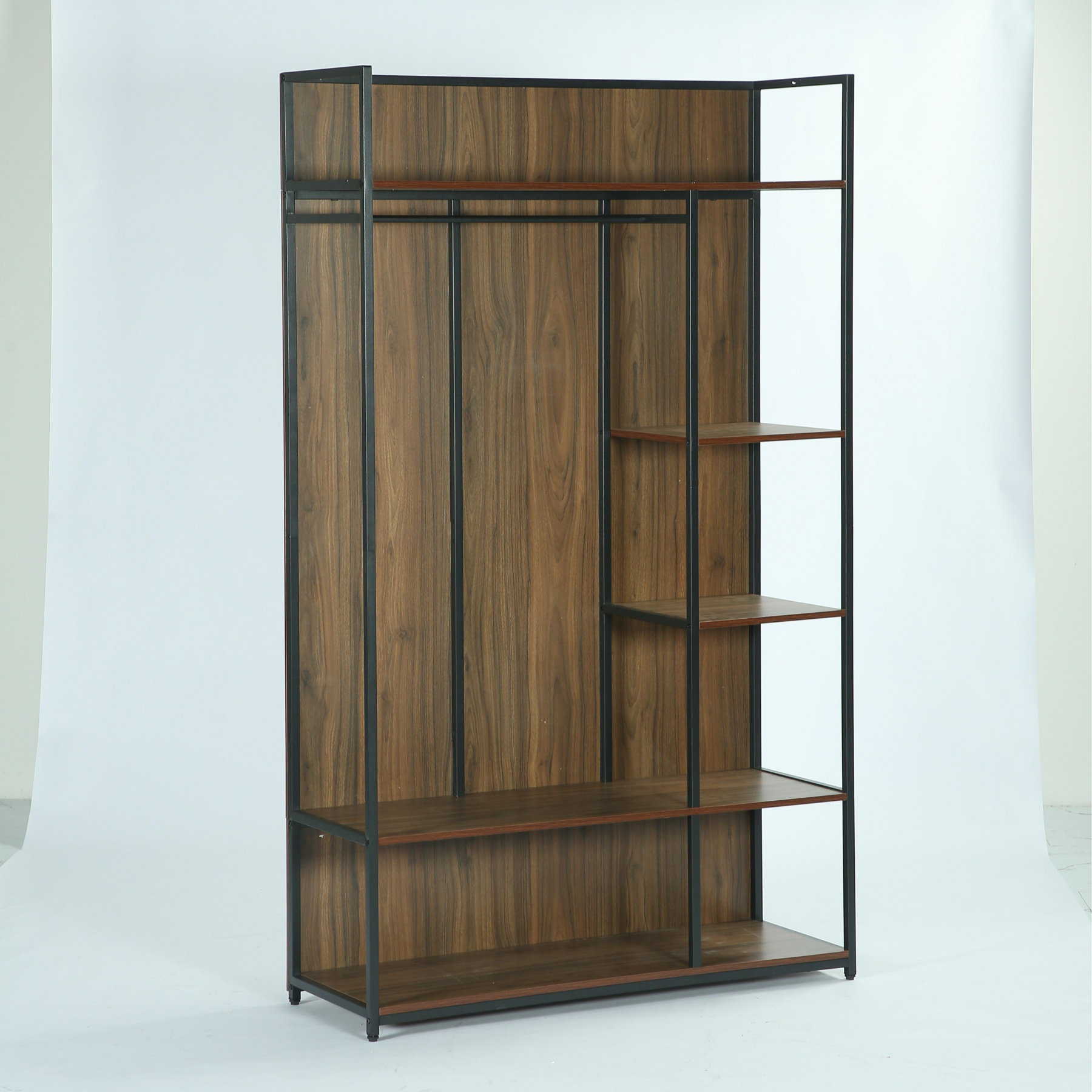 17 Stories 78.74 -Inch Tall Freestanding Clothes Rack With Backboard ...