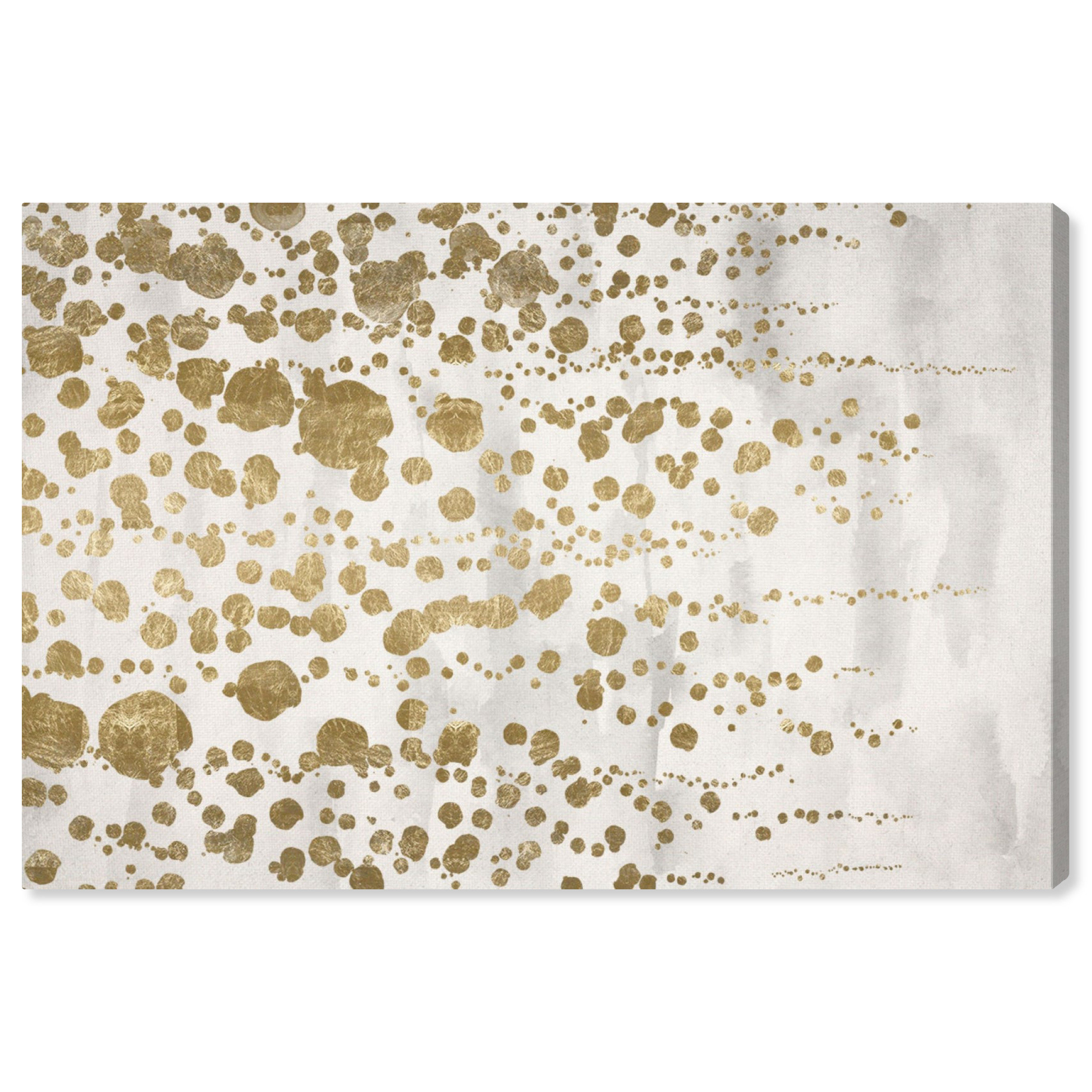 Oliver Gal Prints Gradual Gold, Dot Splash Texture Modern Gold ...