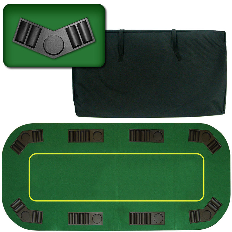 Trademark Global Deluxe Texas Holdem Folding Poker Table Cover ...