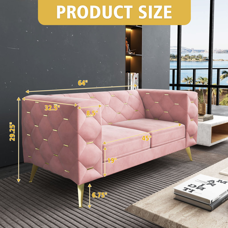 Rosdorf Park Jensyn 2 - Piece Velvet Living Room Set | Wayfair