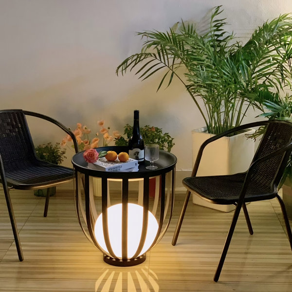 EP Designlab LLC 21.6 Inch Outdoor Solar Powered Floor Lamp with ...