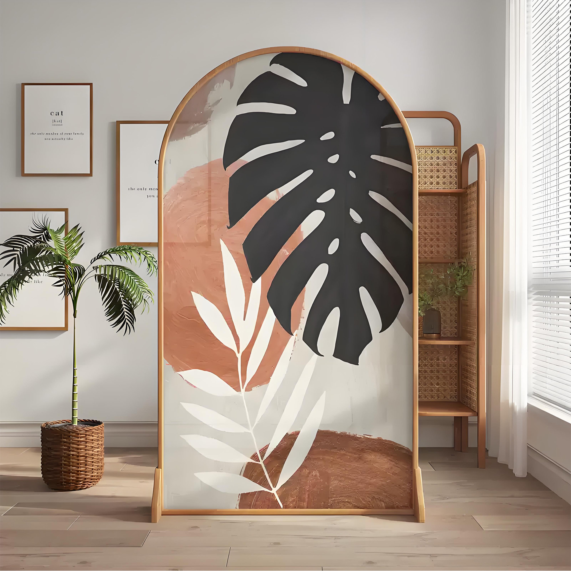Bayou Breeze Minimalist Luxury Wooden Screen | Wayfair