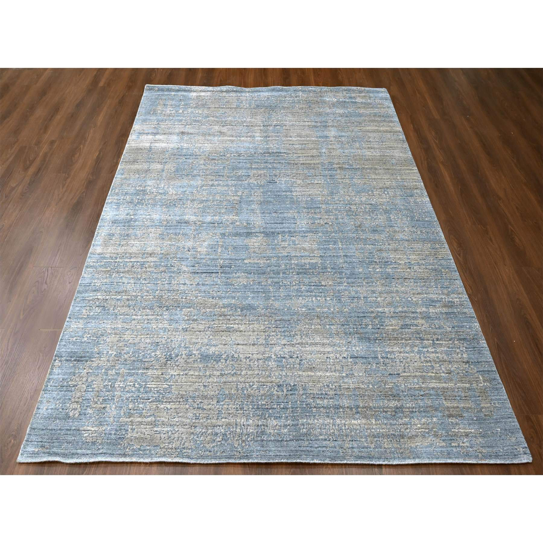 Hokku Designs 8'x10' Marengo Gray, Modern Design, Hand Loomed, Wool and ...