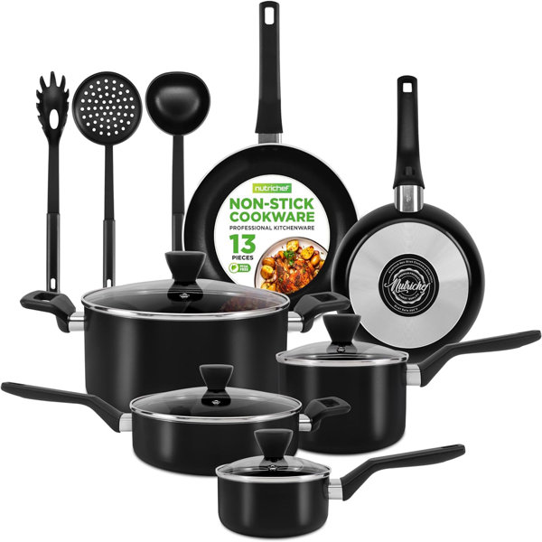 Vencier 13 - Piece Stoneware Cookware Set | Wayfair.co.uk