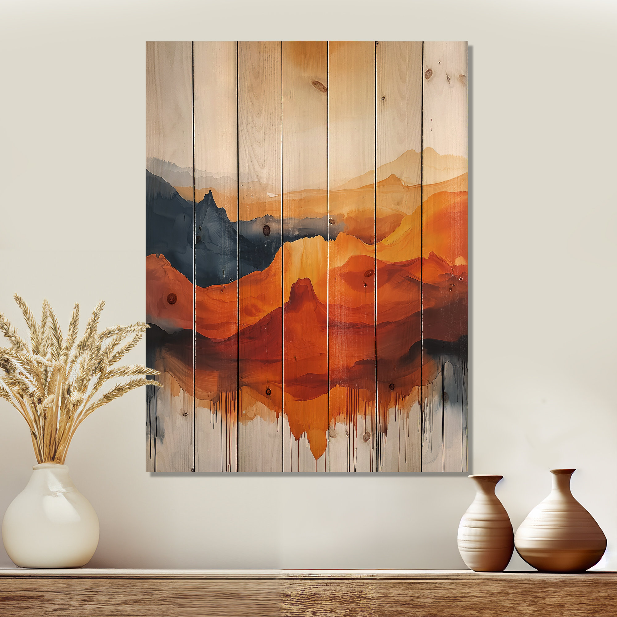 Ophelia & Co. Fading Autumn Mountain Landscape II - Landscape Mountains Wood Wall Art - On ...