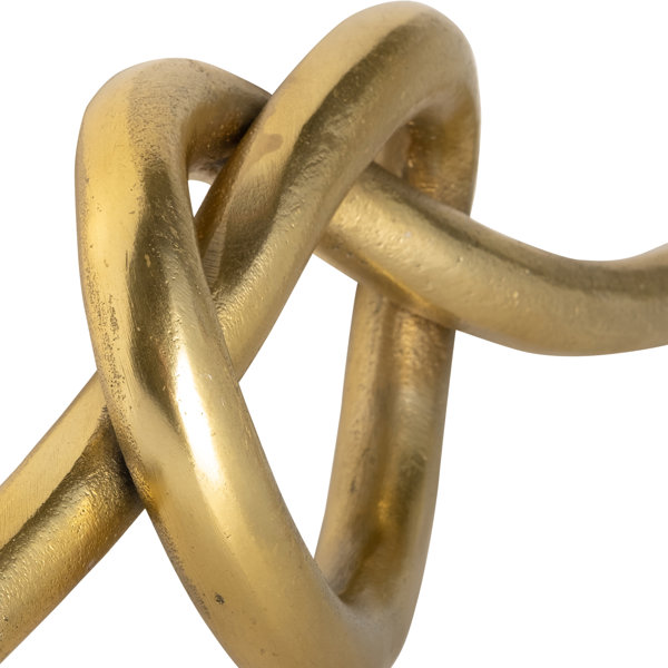 Mercer41 Metal Knot Sculpture - 12" x 5" x 3" & Reviews | Wayfair