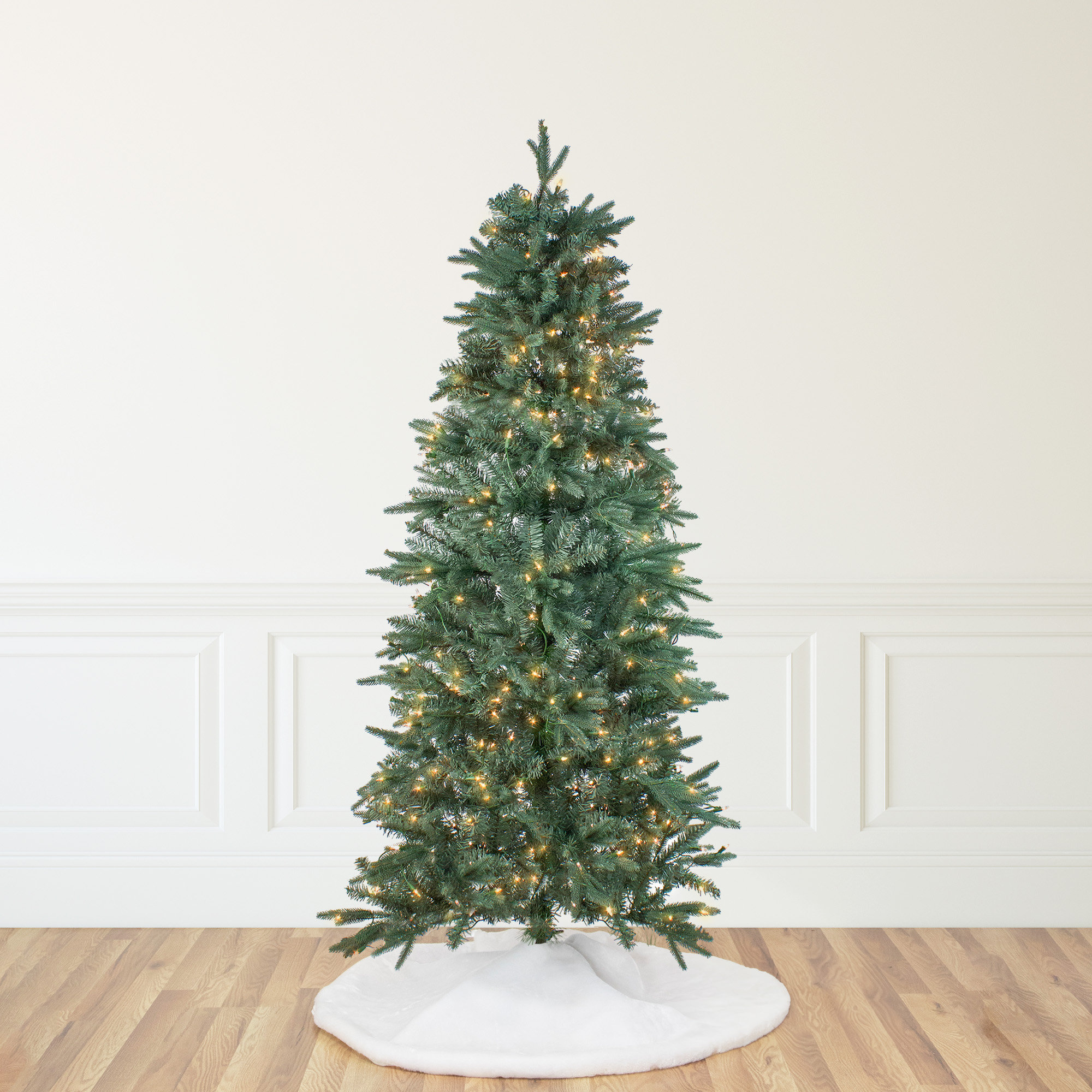 The Holiday Aisle® 9' Pre-Lit Slim Washington Frasier Fir Artificial ...