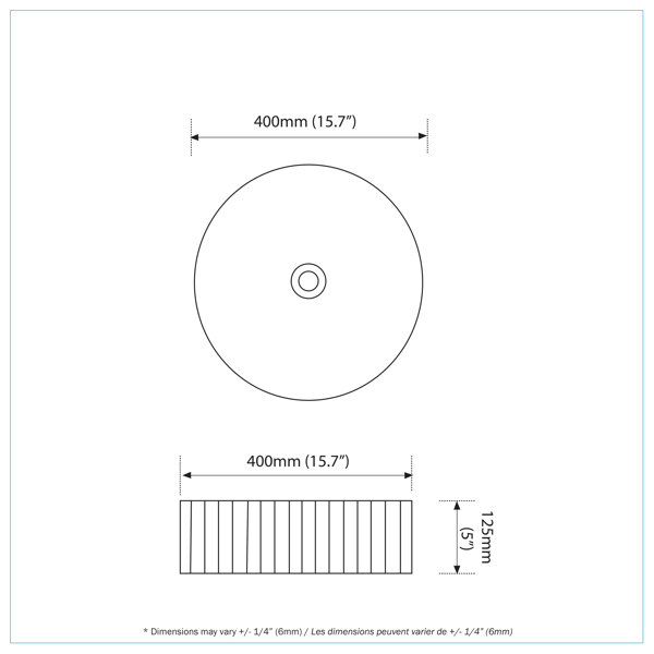 A&E Bath And Shower Ansel 15.74'' Ceramic Circular Bathroom Sink | Wayfair