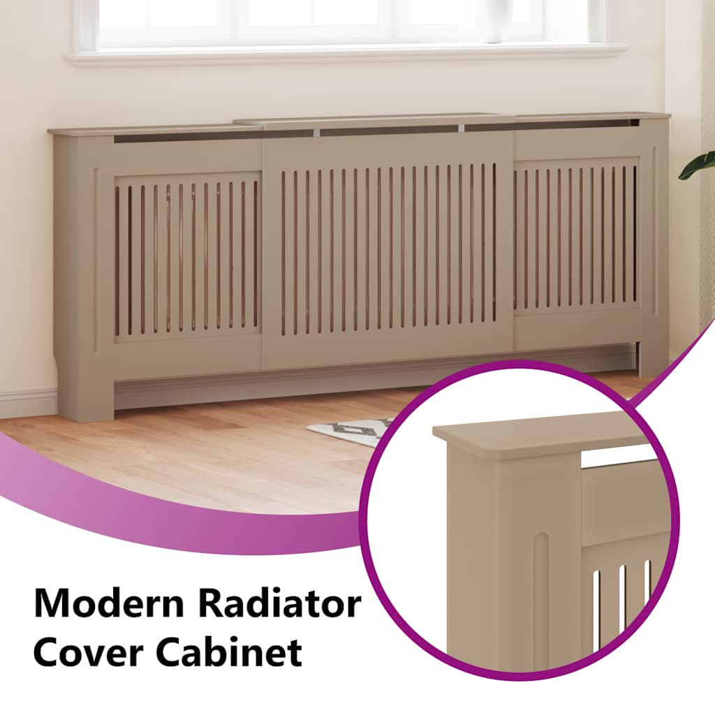 vidaXL Radiator Cover, Slatted Design Heater Cover Cabinet with Top ...