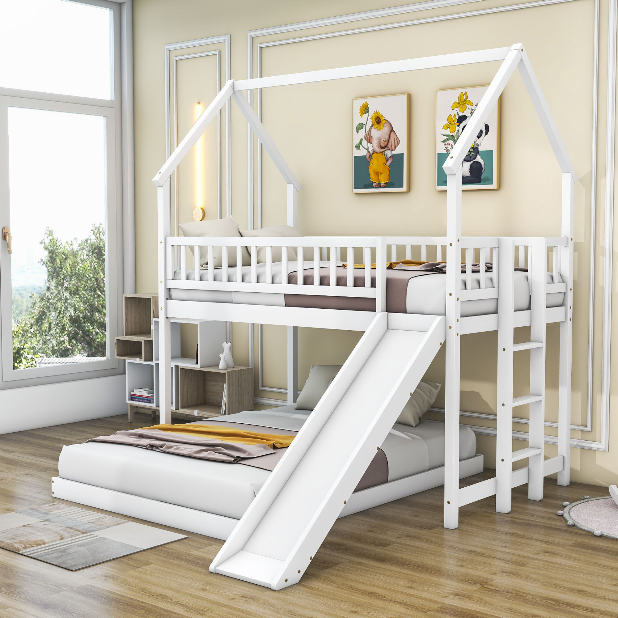 Harper Orchard Sheatown Twin Over Full L-Shaped Bunk Beds by Harper ...