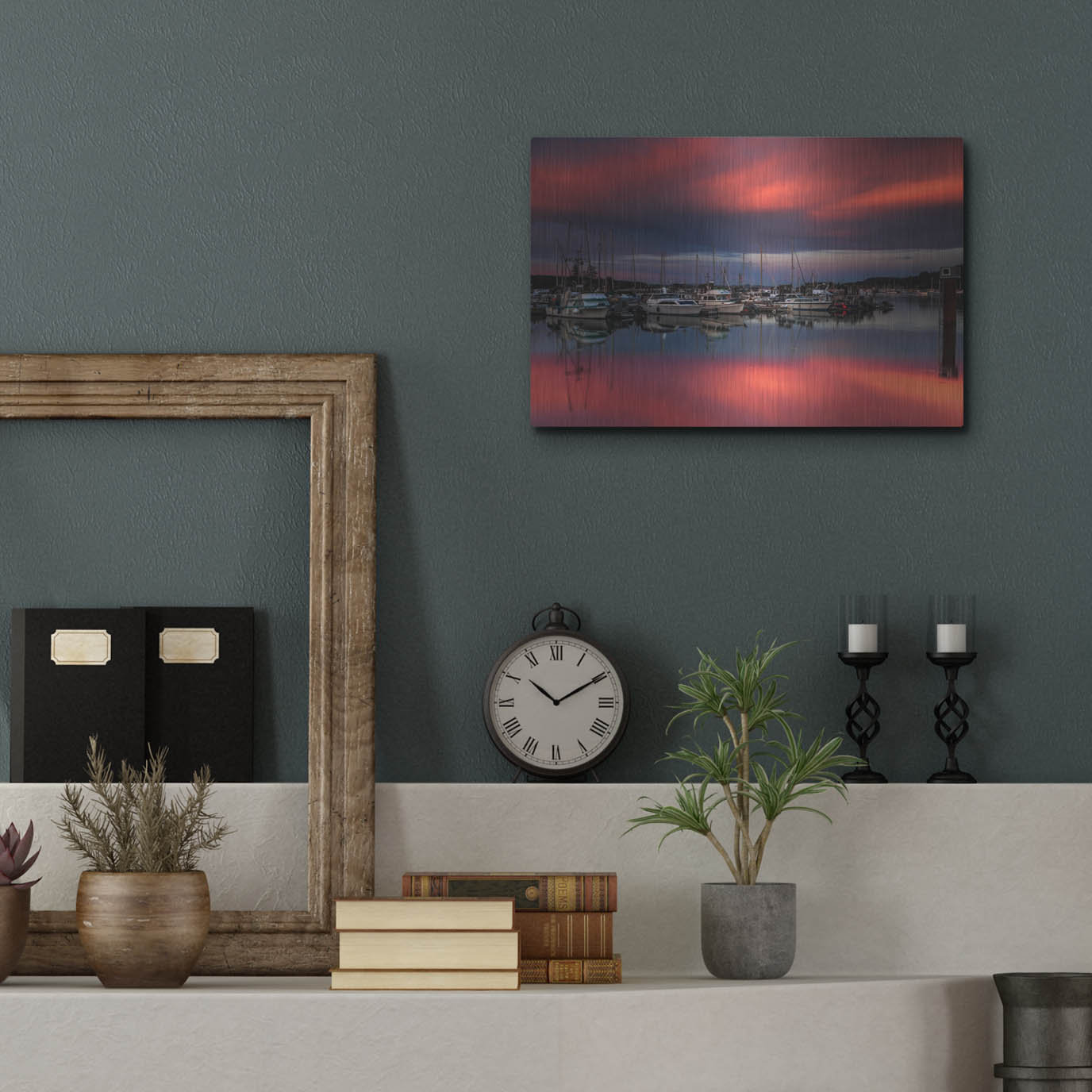 Longshore Tides ' Ganges Harbor Sunset' by Shawn/Corinne Severn, Metal ...