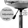 Wrought Studio™ Clear Acrylic Desk Chair - Armless Office Chair, Height ...