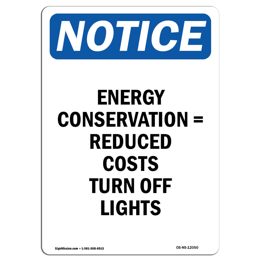 SignMission Energy Conservation Reduced Sign | Wayfair