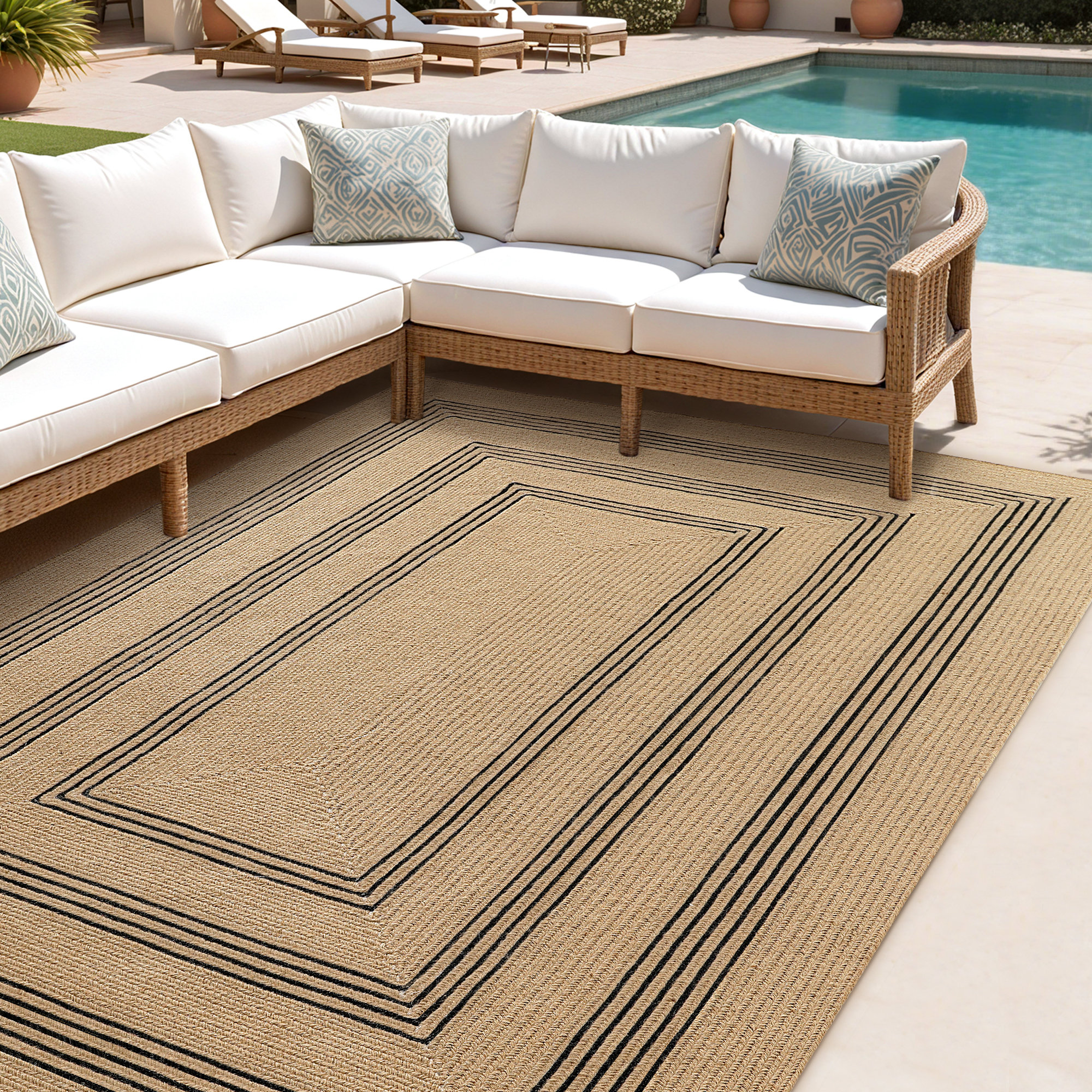Latitude Run® Hand Woven Natural Fiber Area Rug | Wayfair