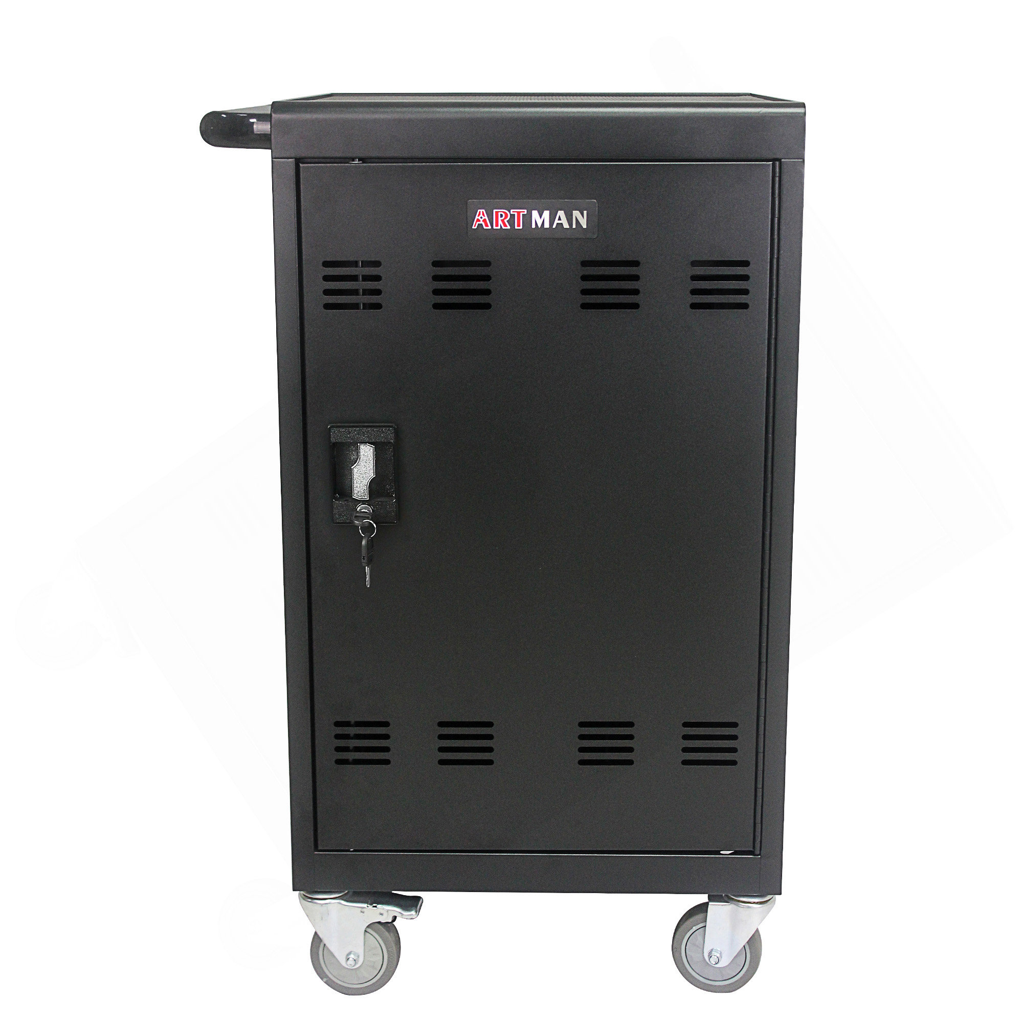 Latitude Run® Mobile Charging Cart And Cabinet For Tablets Laptops 30 ...