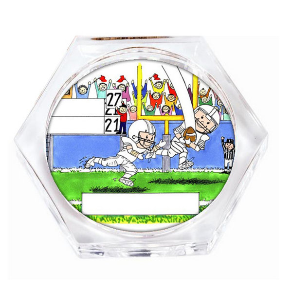 Printed Perfection Personalized Football Player - Male Drink Coaster ...