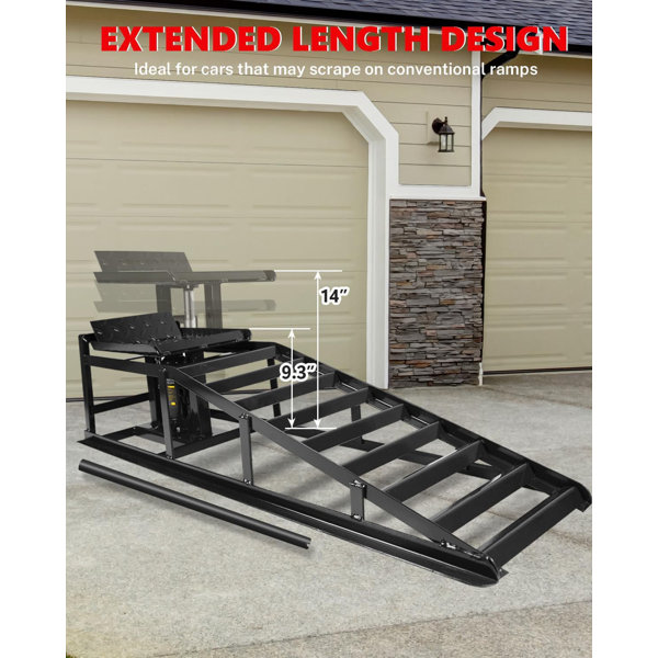 Yesurprise Car Ramps, 5T 11000lbs Low Pro-File Car Lift Service Ramps ...