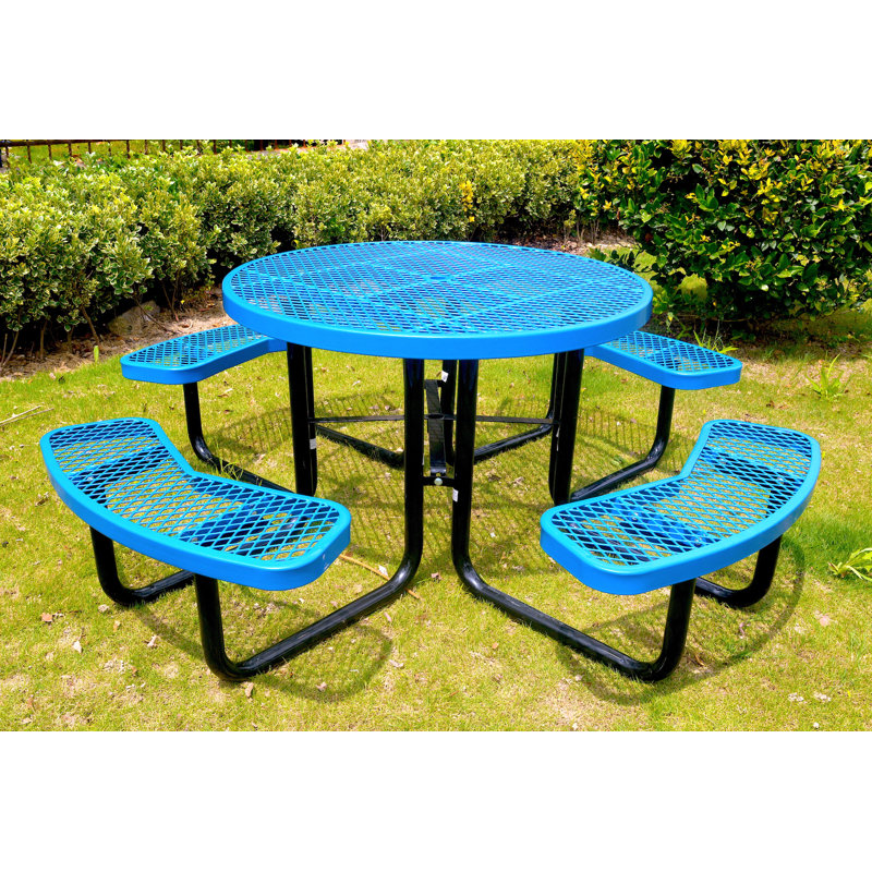 Arlmont & Co. LifeYard Pruski round picnic table | Wayfair