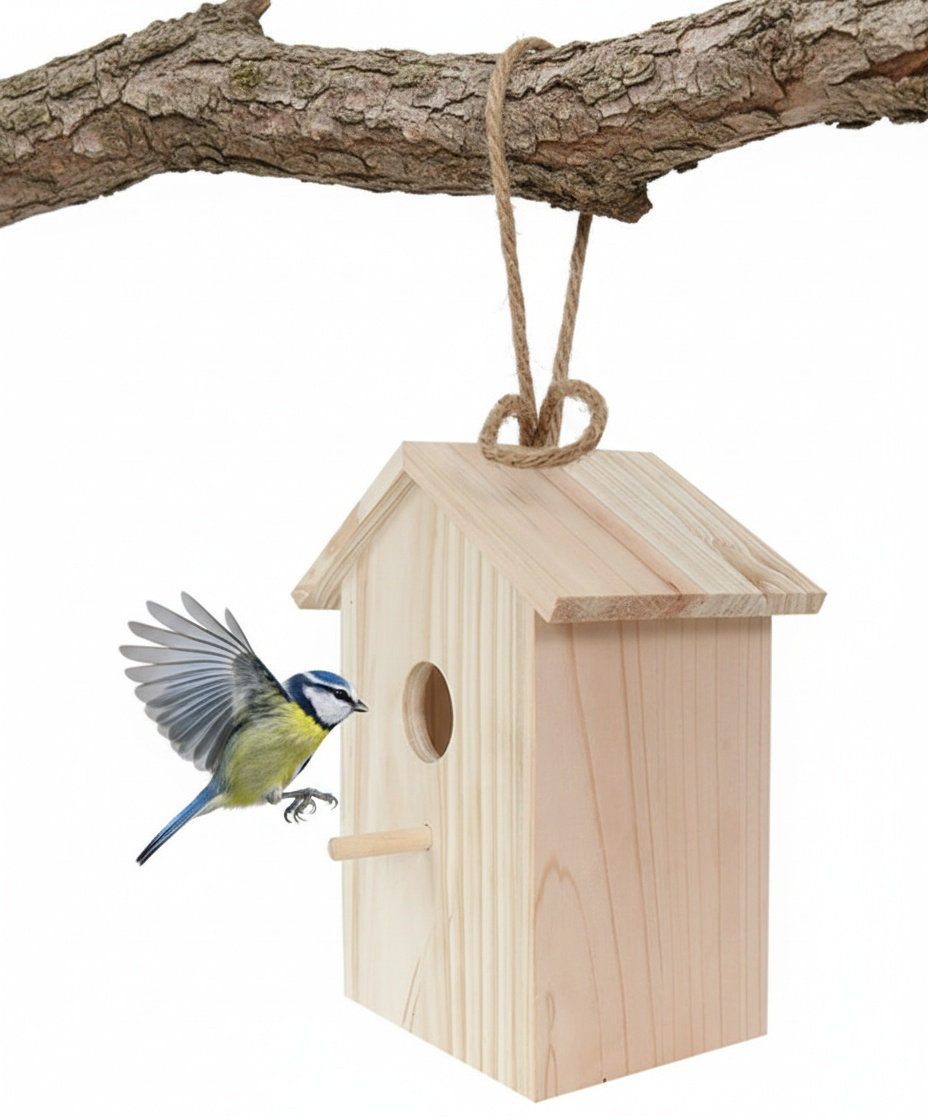 Latitude Run® Hanging Outdoor Birdhouse With Suction Cups Bird Nest ...