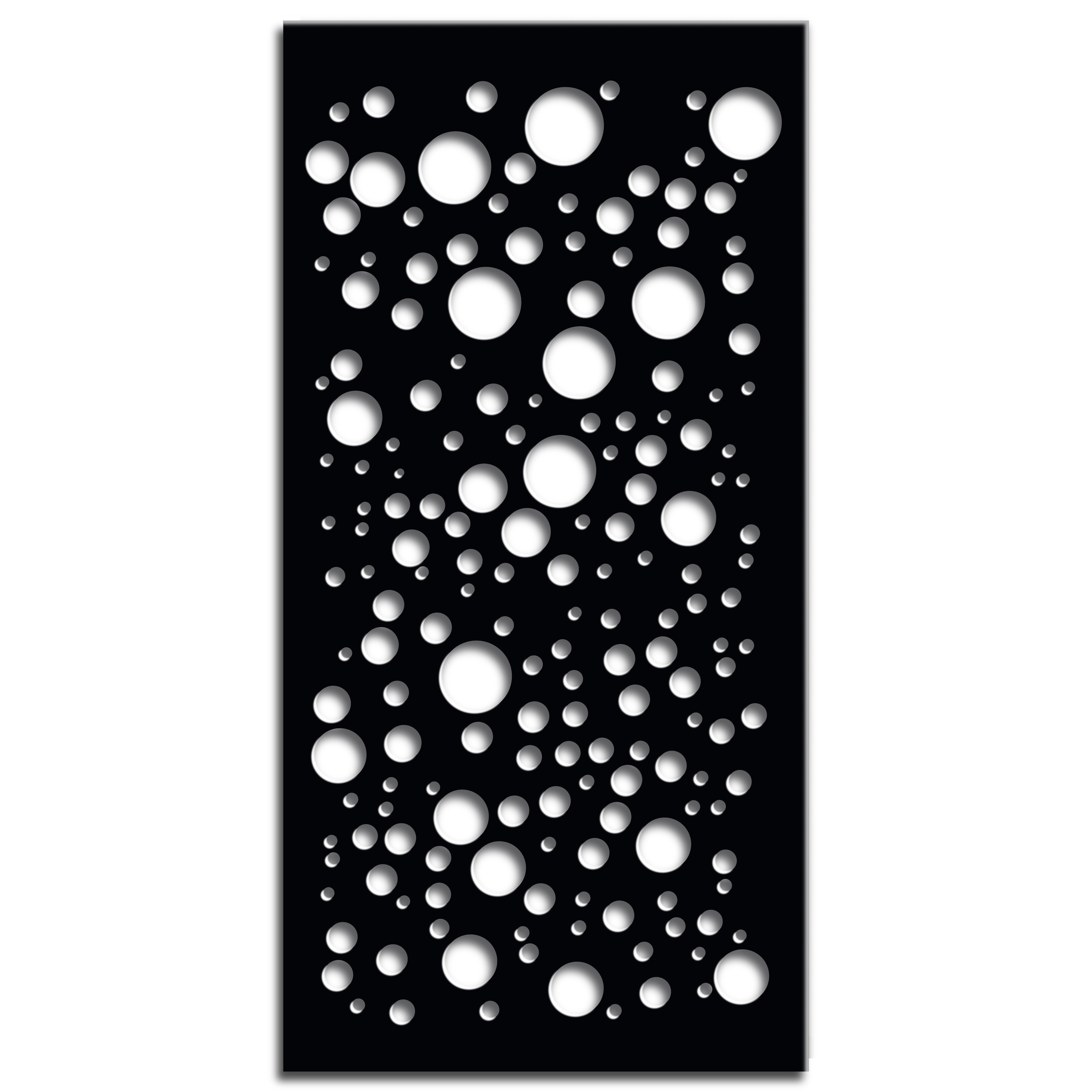 OUTDECO 3'x6' Galvanized Powder Coated Steel Galaxy Decorative Panel ...