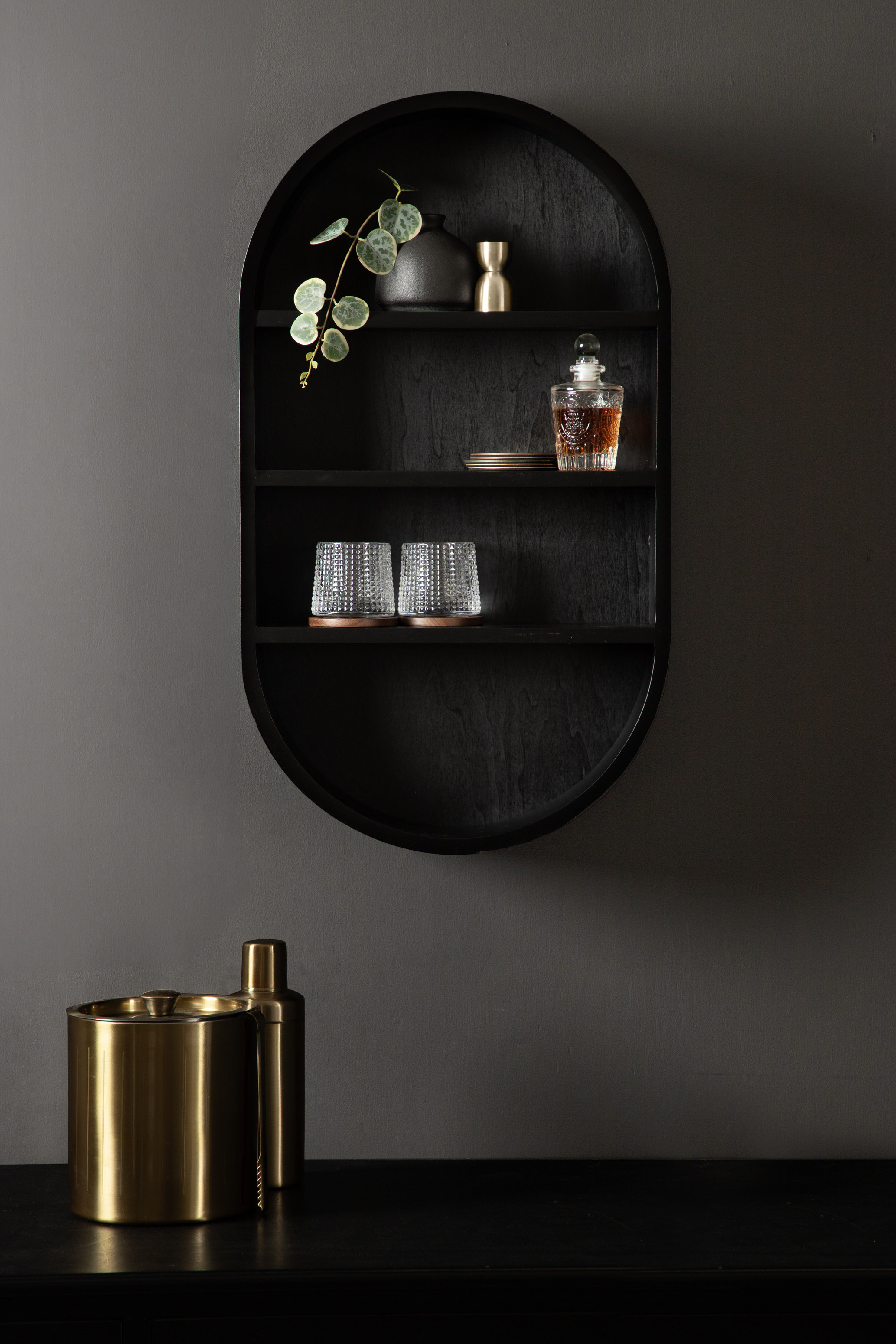 Joss & Main Minx Oval Solid Mango Wood Accent Wall Shelf & Reviews ...