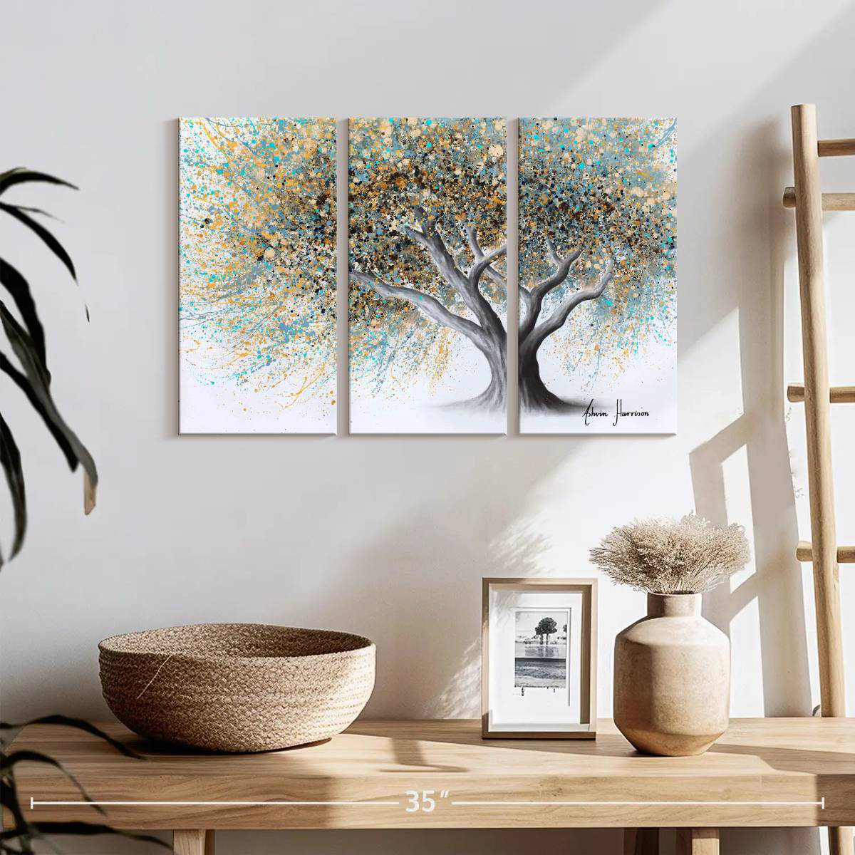 Lark Manor™ Harnek Spotted Teal Tree | Wayfair