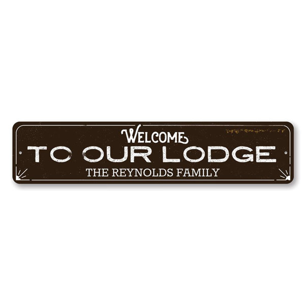 Lizton Sign Shop, Inc Lodge Welcome Sign - 6" X 24" - Wayfair Canada